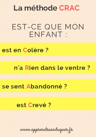 La méthode CRAC : 4 petites questions pour éviter de craquer avec les ...