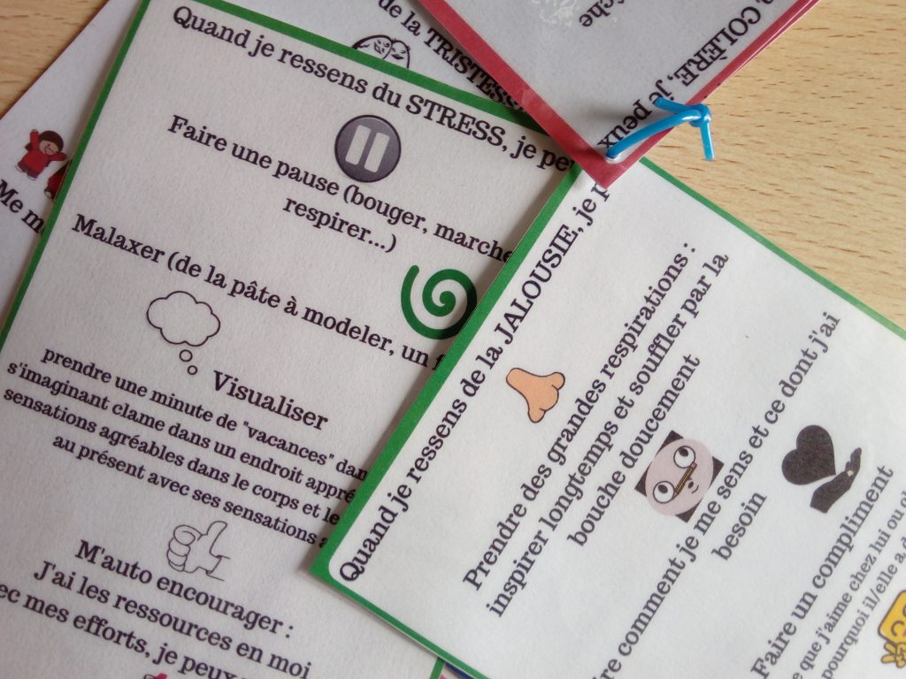 8 fiches de gestion émotionnelle pour les enfants à télécharger