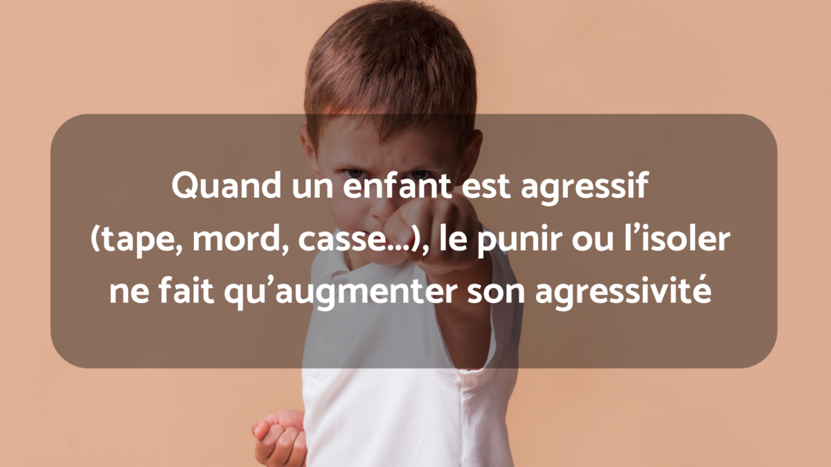 Quand un enfant est agressif, le punir augmente son agressivité