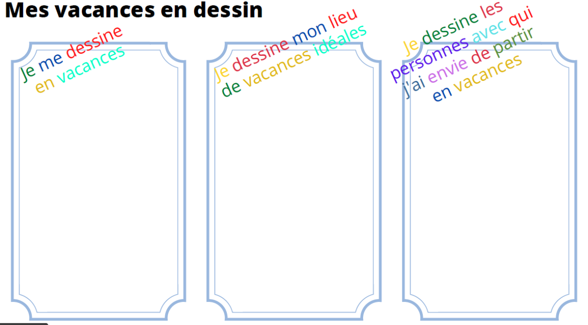 Journal souvenir des vacances à télécharger pour les enfants